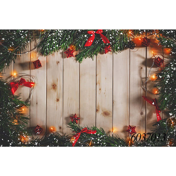 Bokeh Wood Board Christmas Party Decor Backdrop Baby Portrait Photogra ...